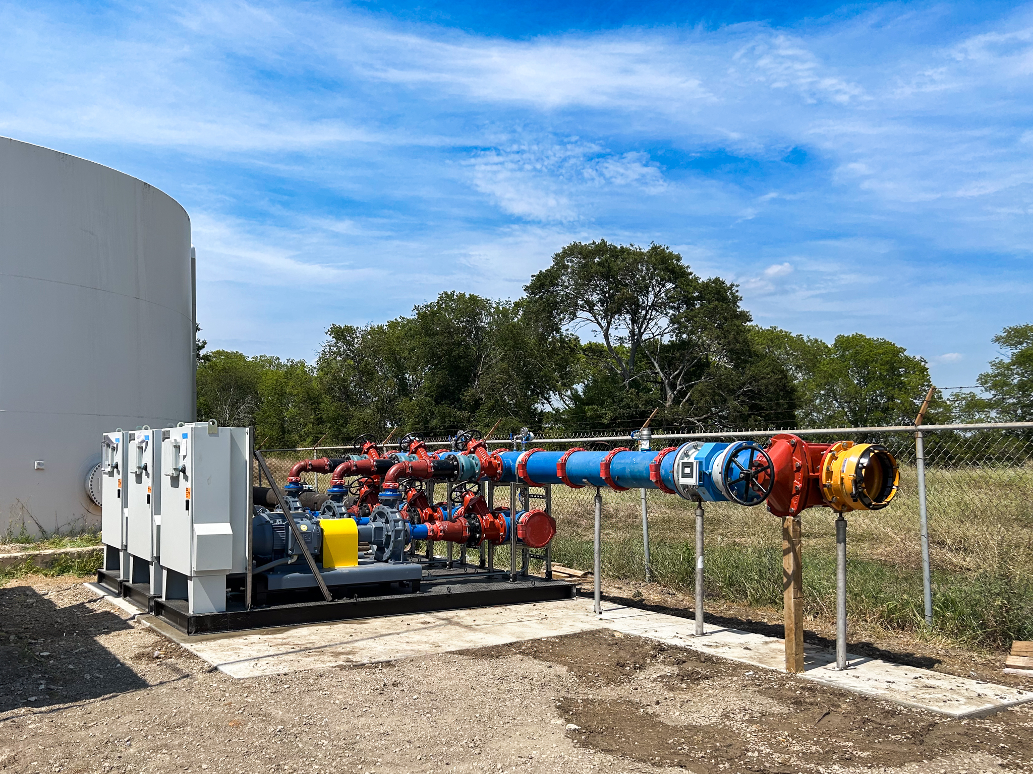 Clean Water Booster Skid in Van Alstyne, Texas