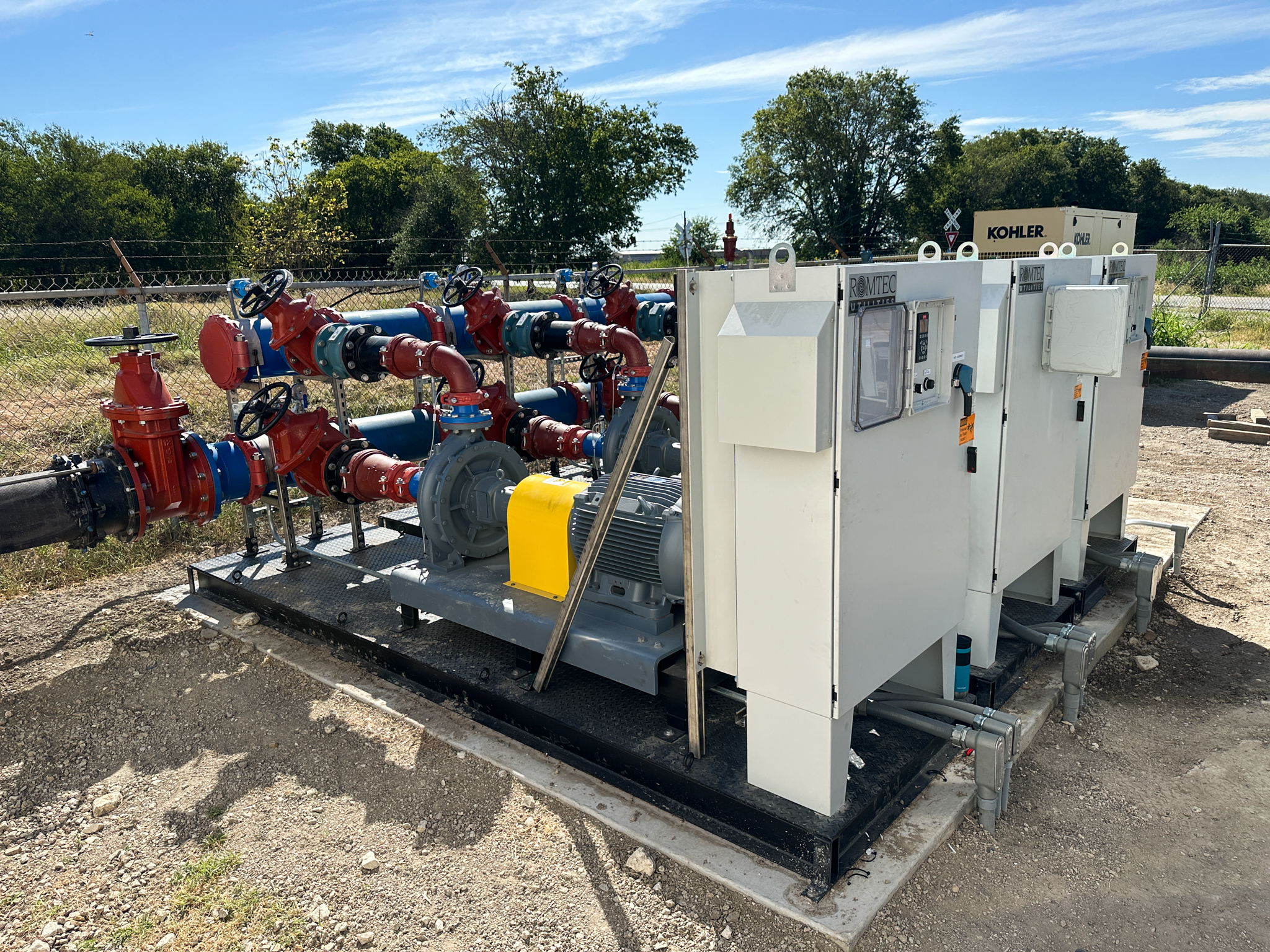 Clean Water Booster Skid in Van Alstyne, Texas