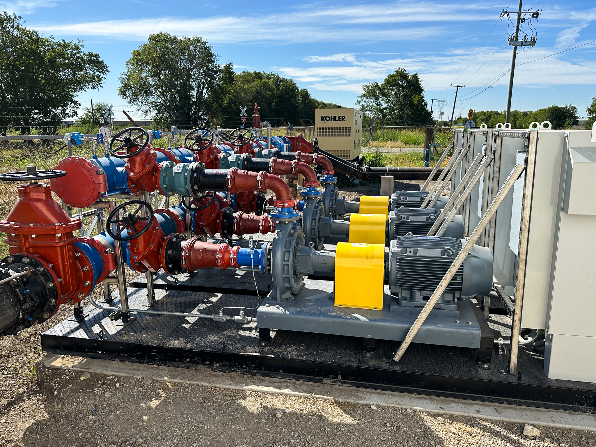 Clean Water Booster Skid in Van Alstyne, Texas